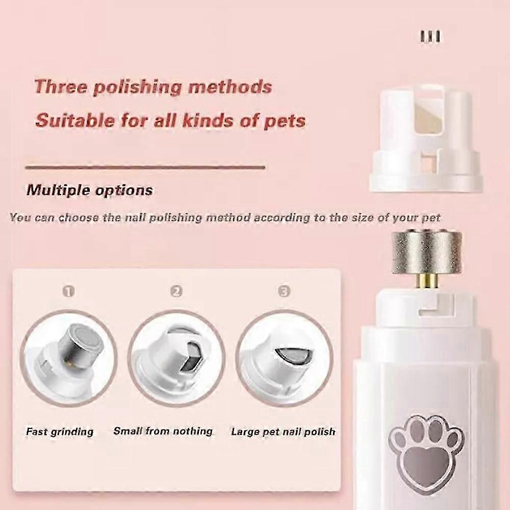 Electric Dog Nail File Claw Trimmer Rechargeable Dog Nail Clipper Low ...
