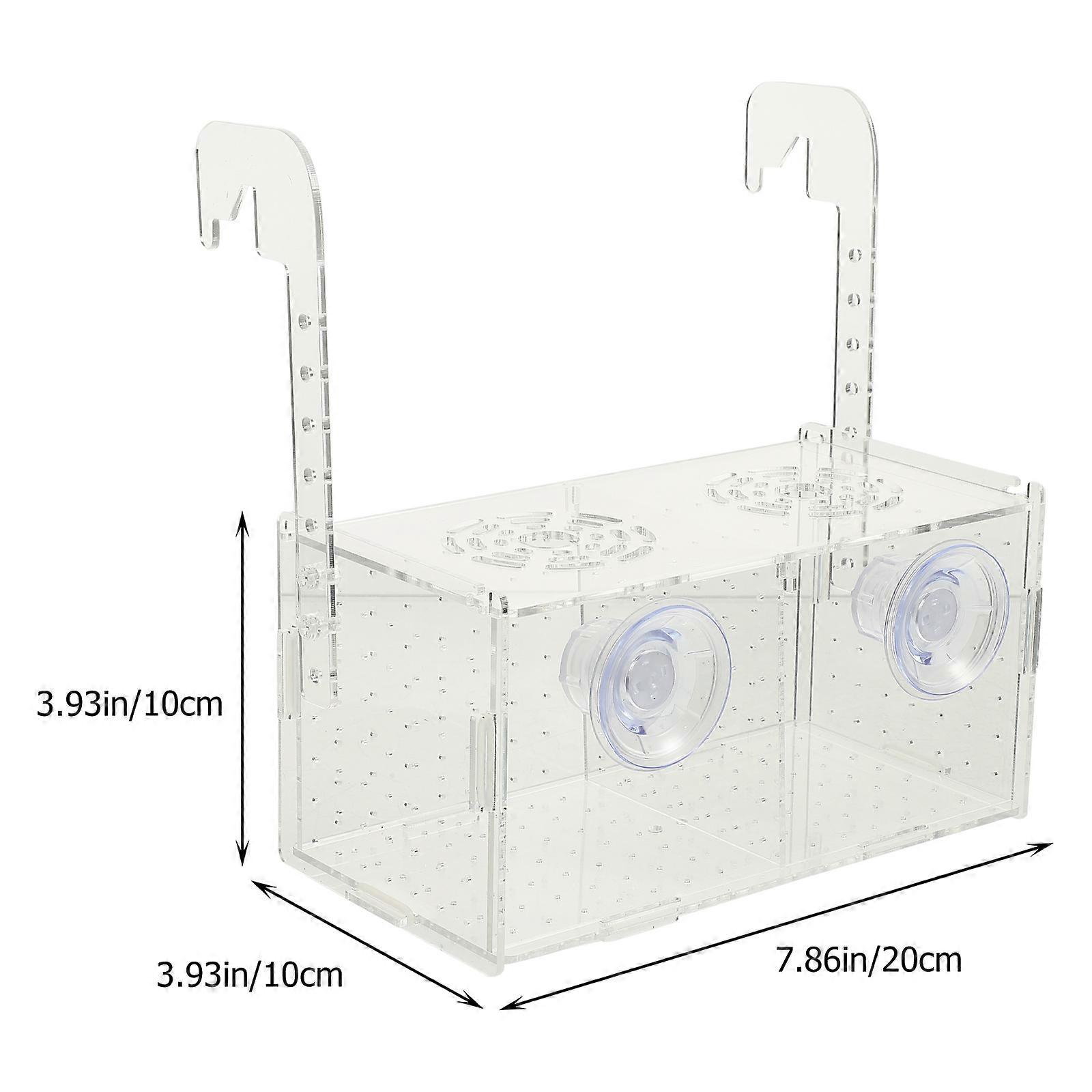 Fish Breeder Box Acrylic Transparent Fish Box Fish Hatching Box Fish ...