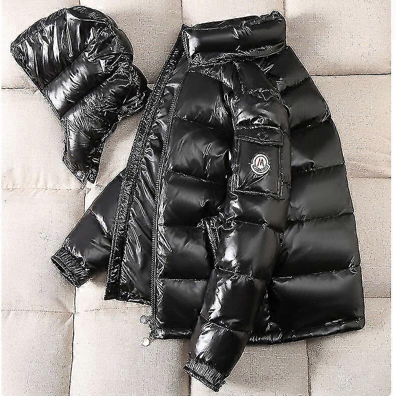 Men Shiny Down Jacket Men's Winter Jacket Stand Collar Down Jacket With ...