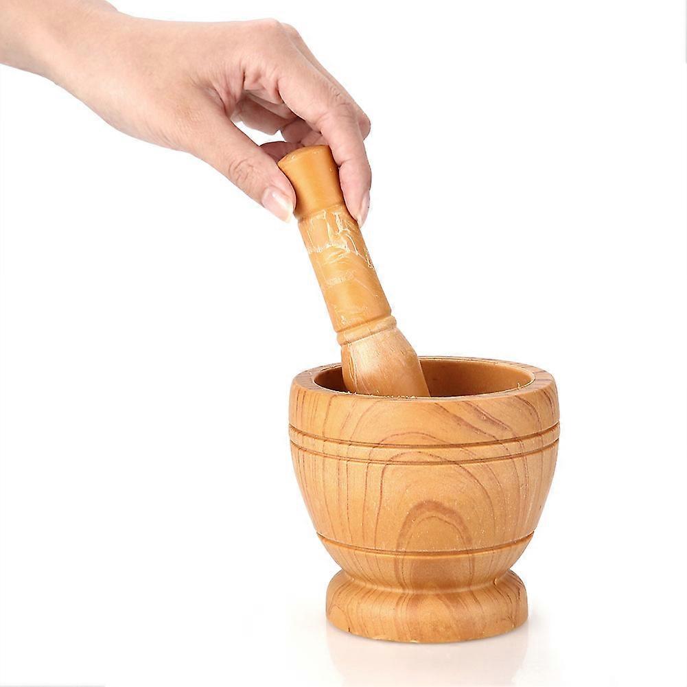 Kitchen Hand Manual Plastic Garlic Ginger Spices Mortar Pestle Set ...