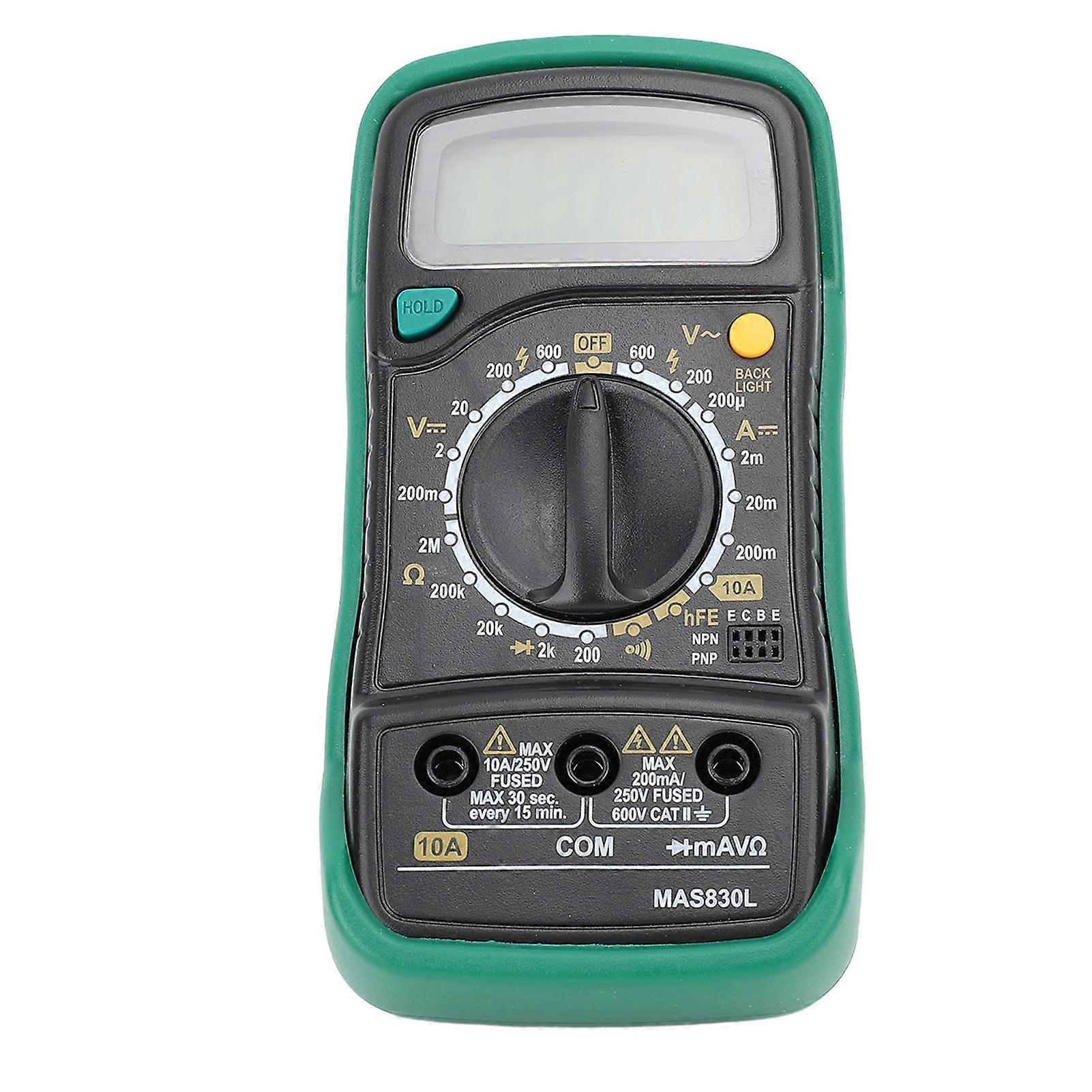 Digital Multimeter NCV High Accuracy LCD Display Handheld Voltage ...