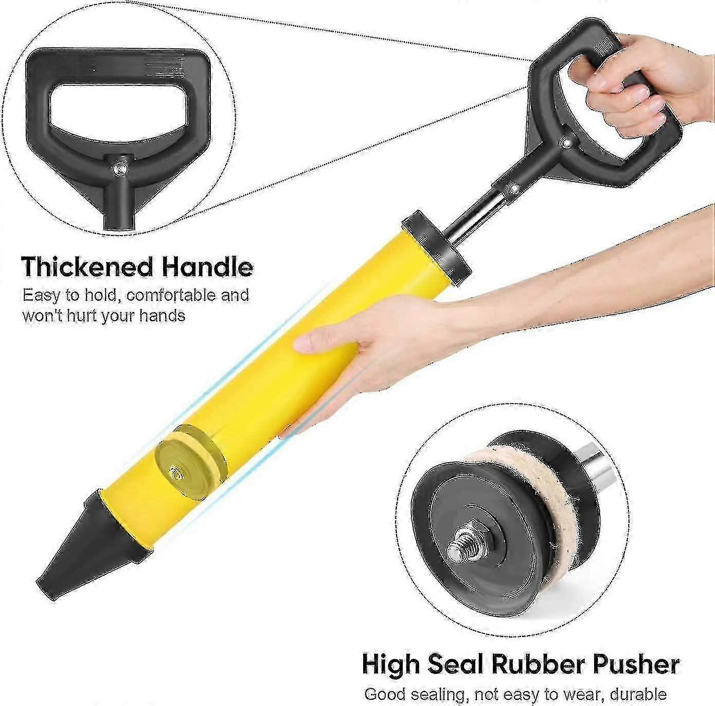 Mortar Syringe, Grout Gun For Mortar, Hand Mortar Pump With Accessory ...