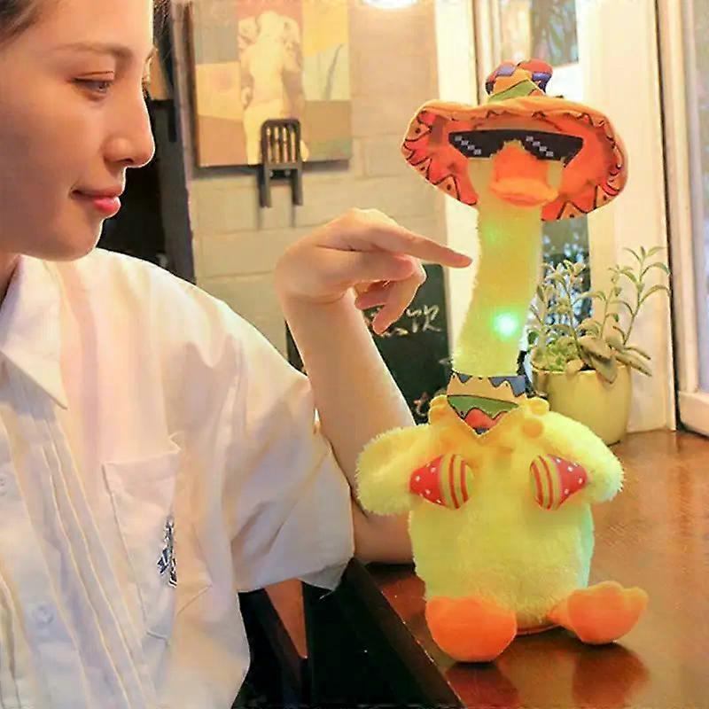 Dance Ducks Toy Plush Duck Doll Toy Repeat Sing Duck Electric Plush Toy ...