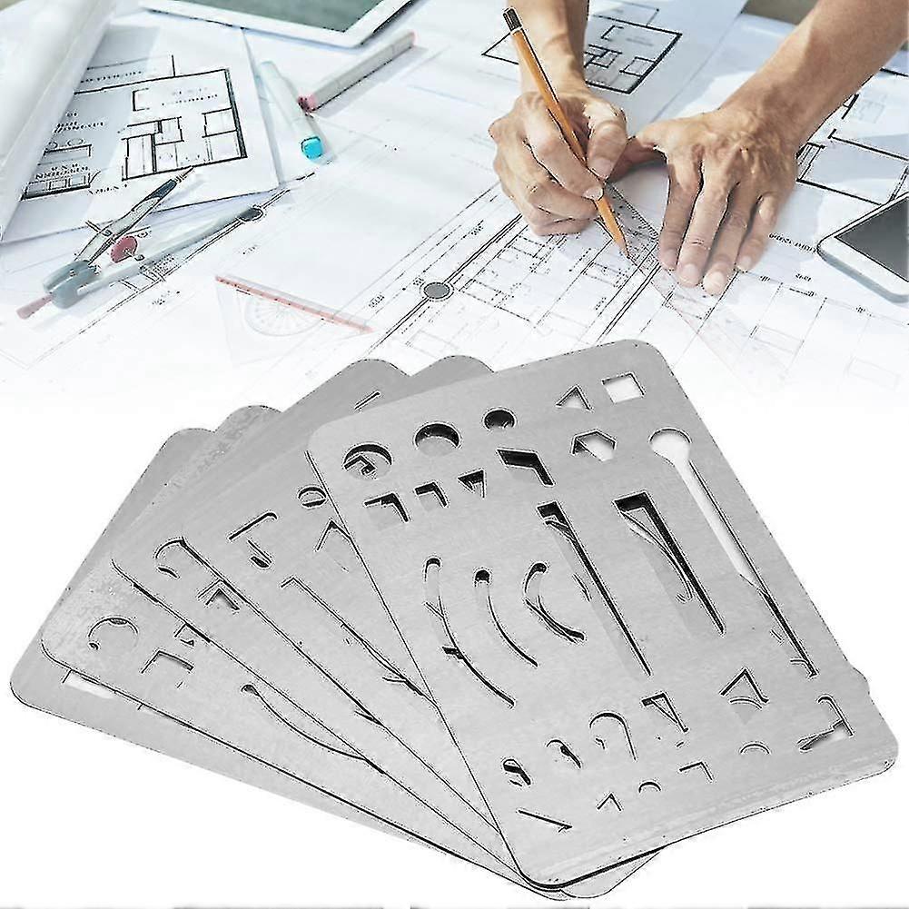 Erasing Shield, 10pcs 27 Holes Stainless Steel Erasing Shield Drawing ...