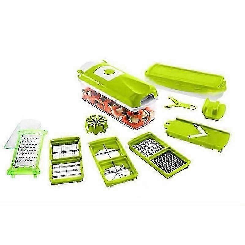 Genius Nicer Dicer Smart (12 pcs.) in green - vegetable cutter for ...