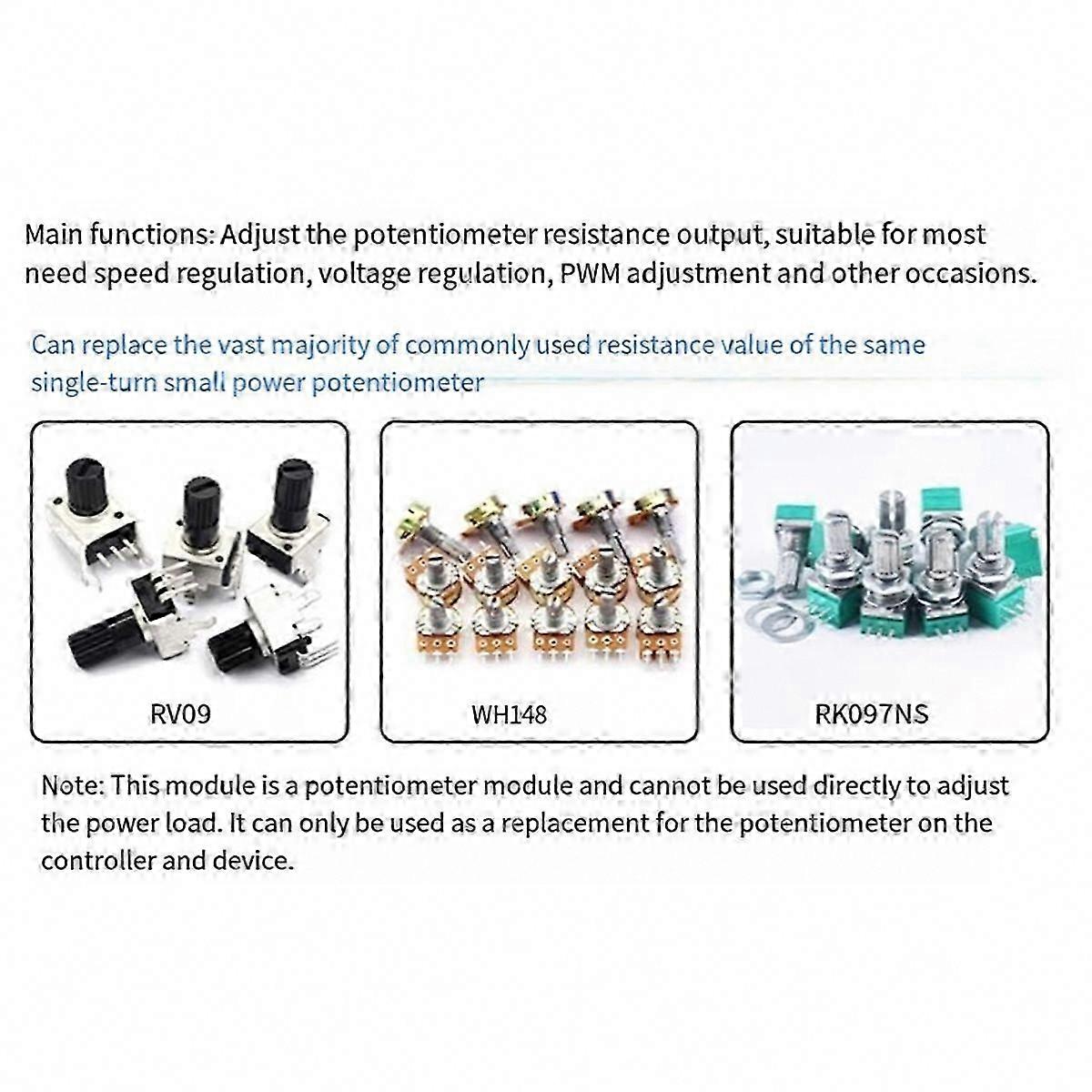 Digital Display Potentiometer 10k Variable Resistor Signal Simulator ...