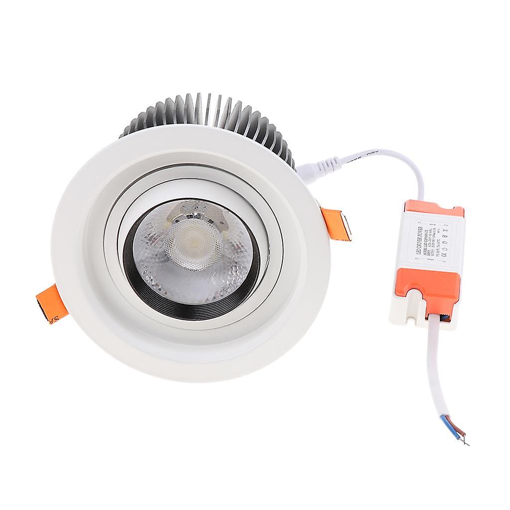 Recessed Adjustable Led Downlight Cob Ceiling Spotlight With Led Driver ...