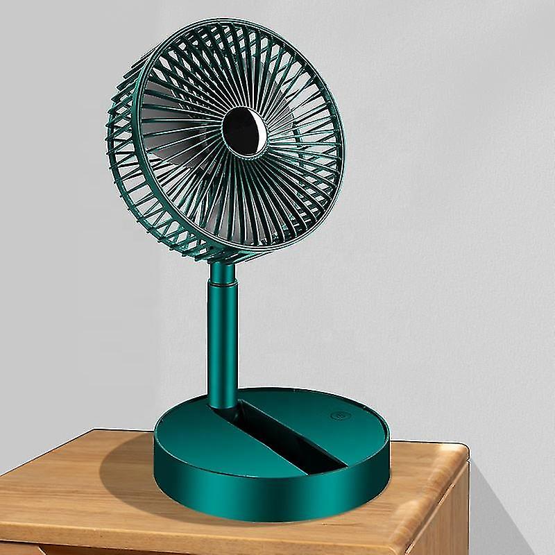 Portable Desk Fan 3 Speeds Wind Quiet Foldable Rechargeable Battery ...