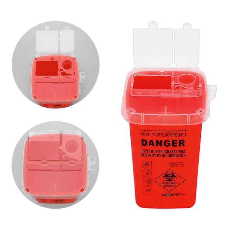 Tattoo Needle Sharps Danger Biohazard Collection Box Garbage Bucket ...