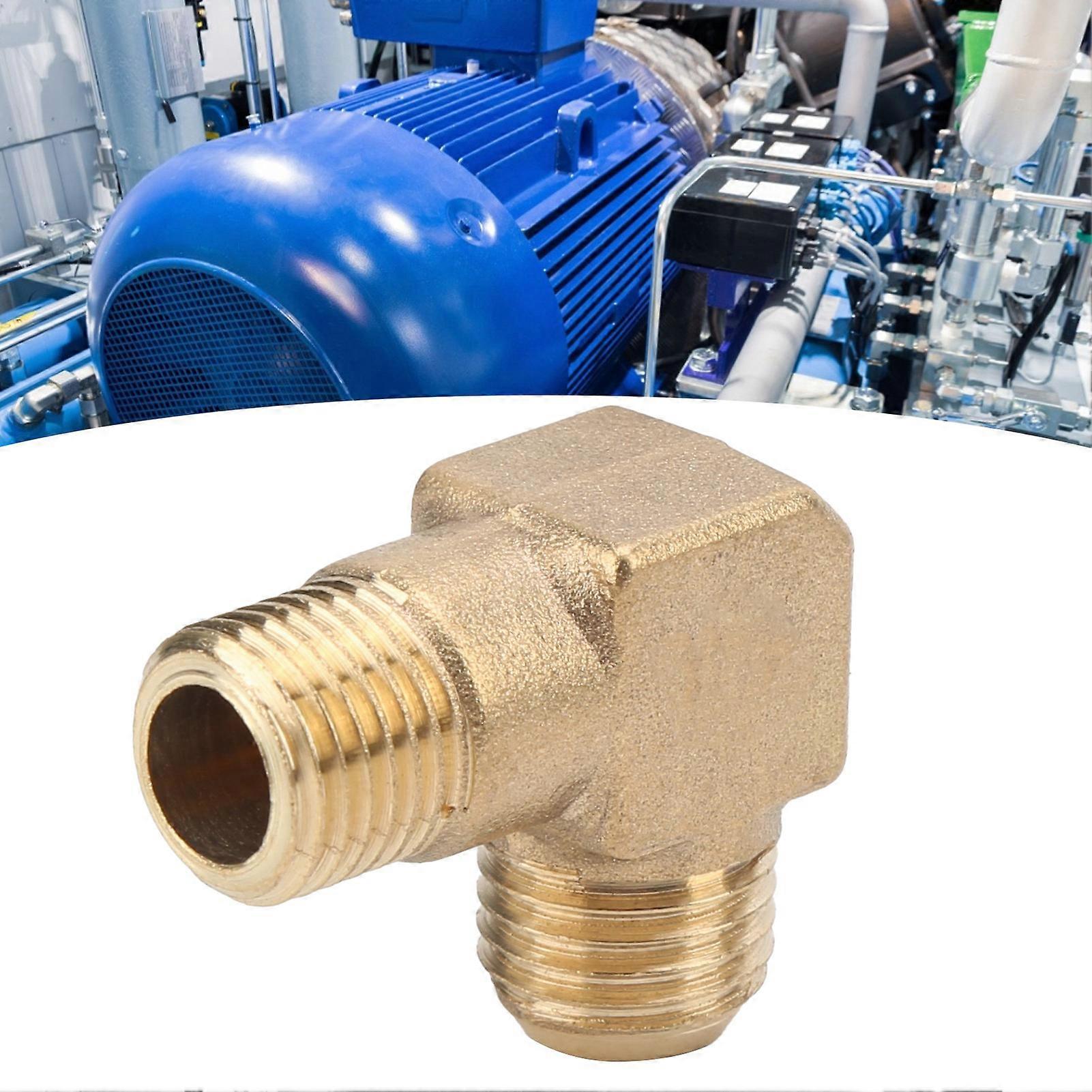 G1/4xm14 90 Degree Elbow Brass Compressor Accessory Air Pump Pipe ...