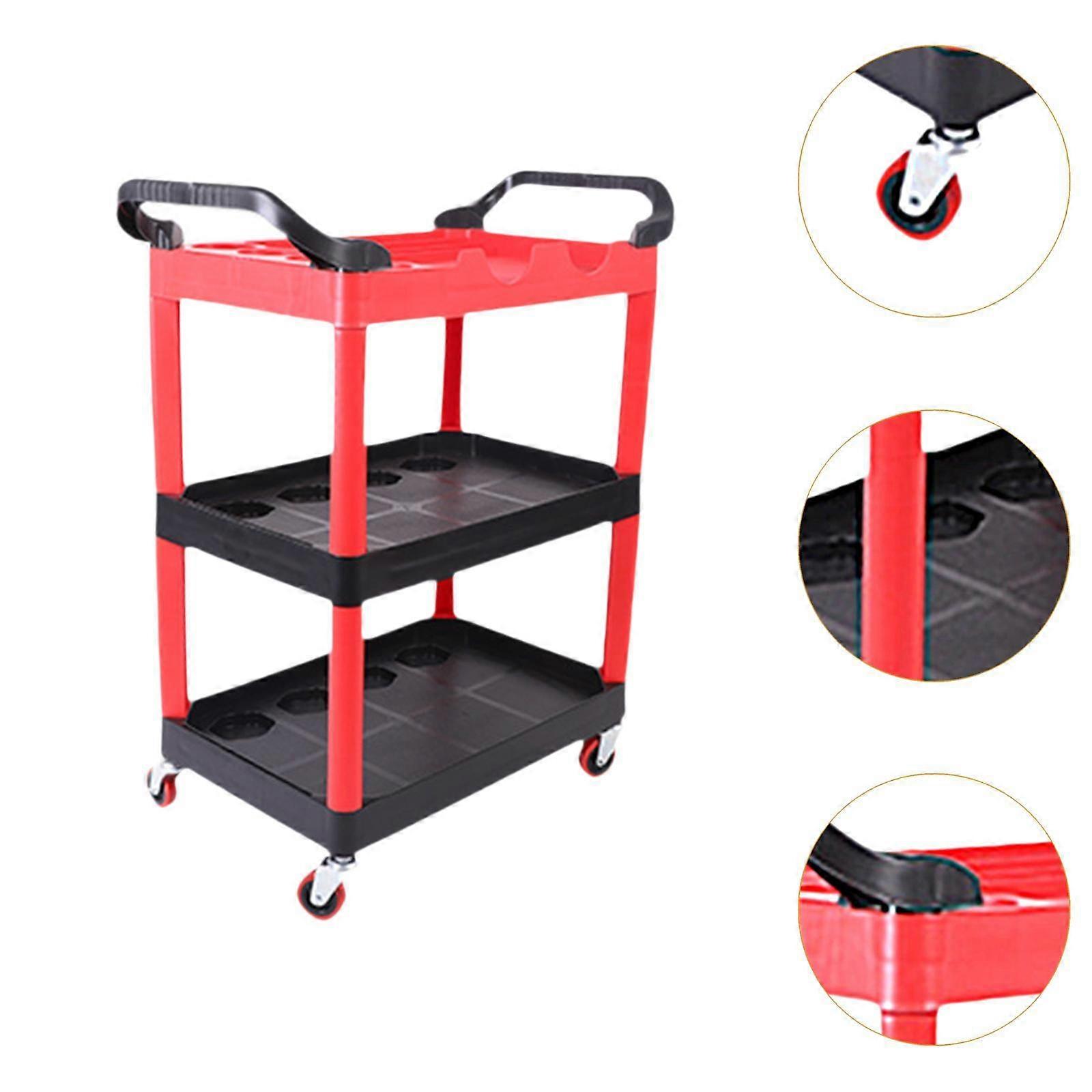 3 Tier Auto Detailing Cart DIY Home Projects with Wheels Car Rolling ...