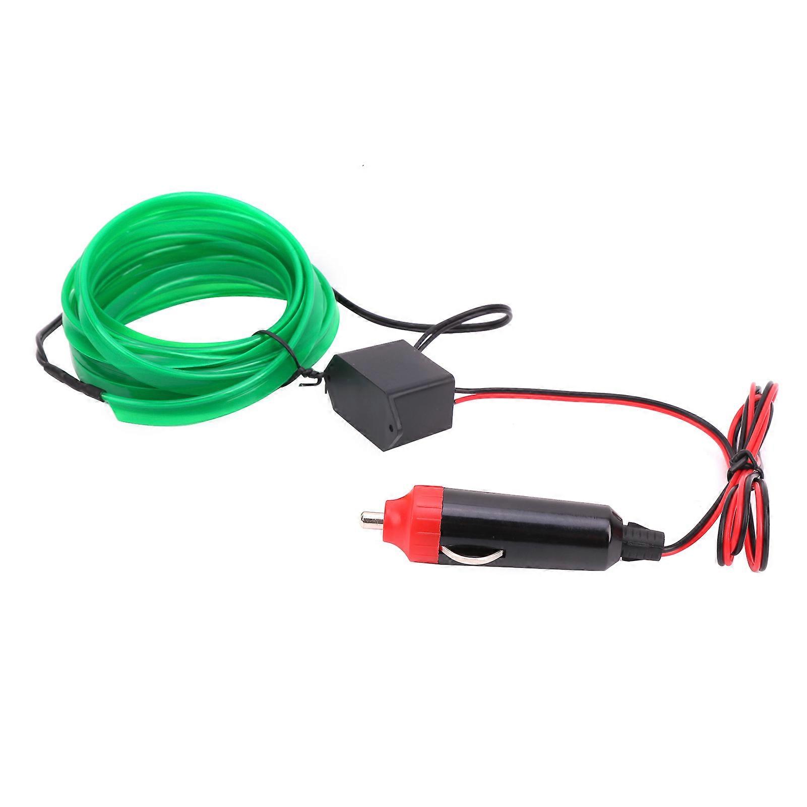 3Meters Car Interior Lighting Auto LED Strip Cigar Lighter Driving Wire ...