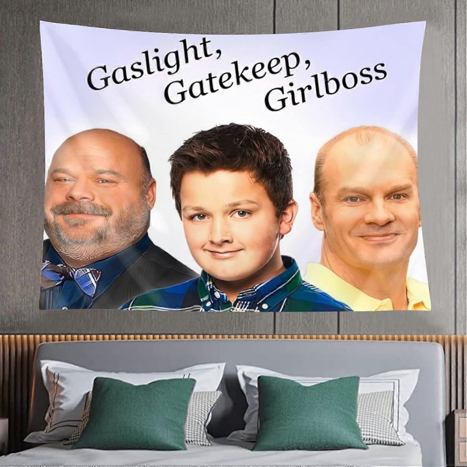 Funny Meme Tapestry Gaslight Gatekeep Girlboss Tapestries Bertram Gibby ...