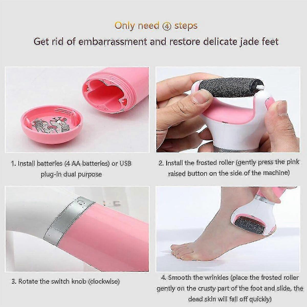 Scholl Velvet Smooth Pedi Diamond Crystals Electric Foot File Hard Skin ...