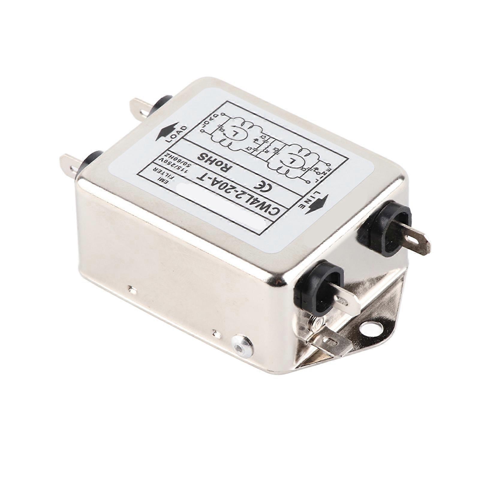 115V/250V 20A 50/60Hz CW4L220A T Power Line EMI Filter Terminal | Fruugo UK