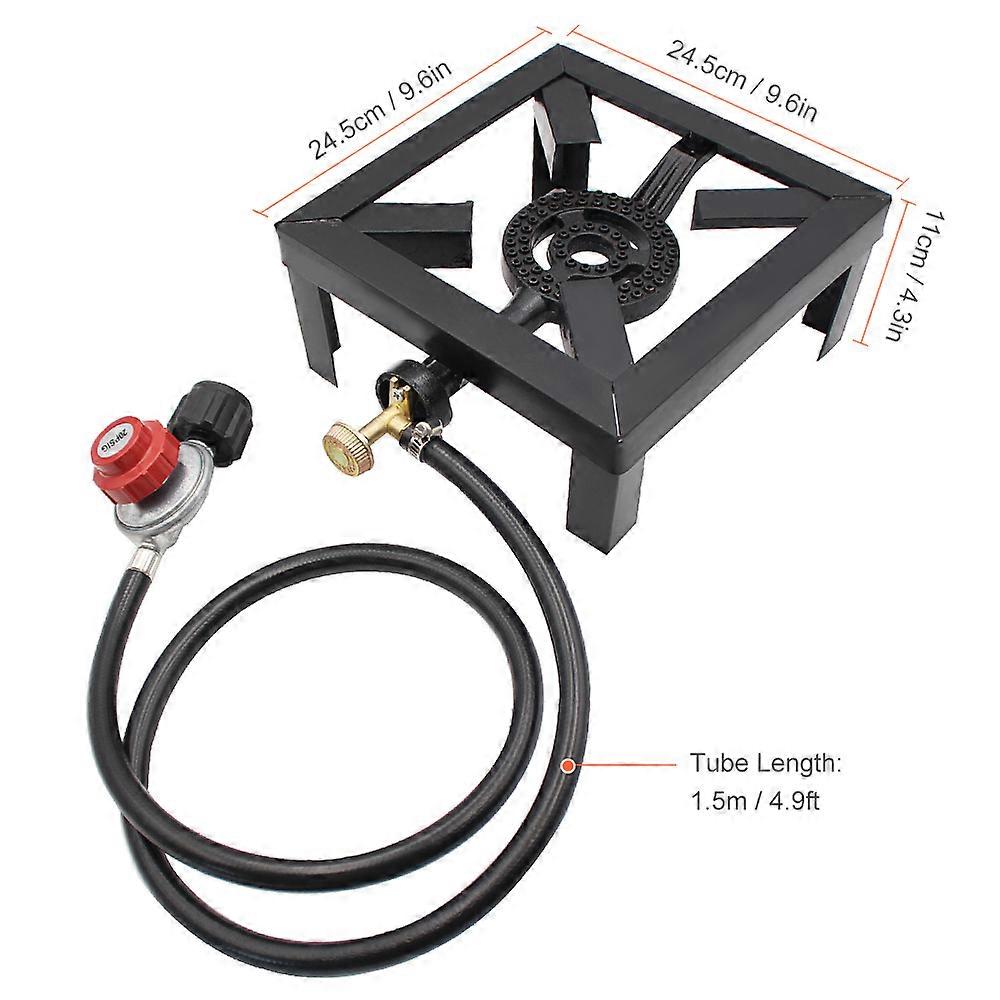 8KW Gas Boiling Ring Cast Iron Burner Large LPG Stove Outdoor Cooker ...