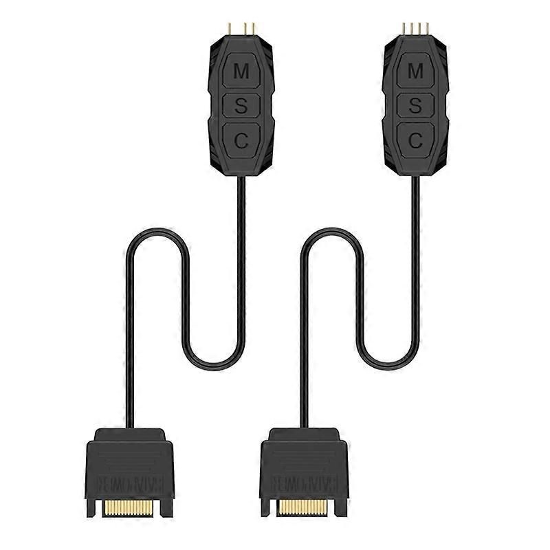 RGB Controller Cable PC 5V 12V ARGB CPU Case Fan LED Light Strip Lamp ...