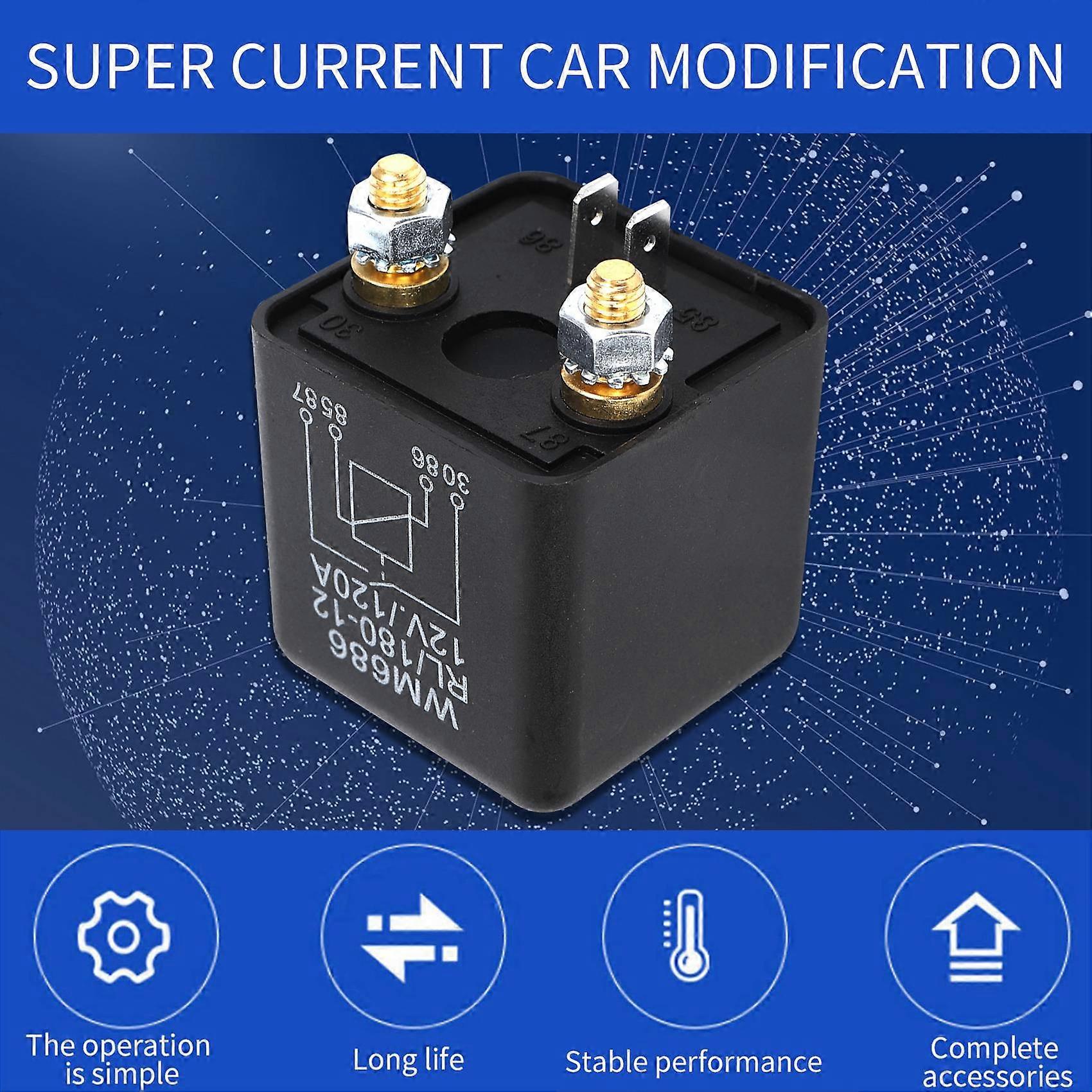 DC 12V Relay Battery Isolating Relay 12V / 120A Load for Car Trucks Car (12V / 120A) | Fruugo UK