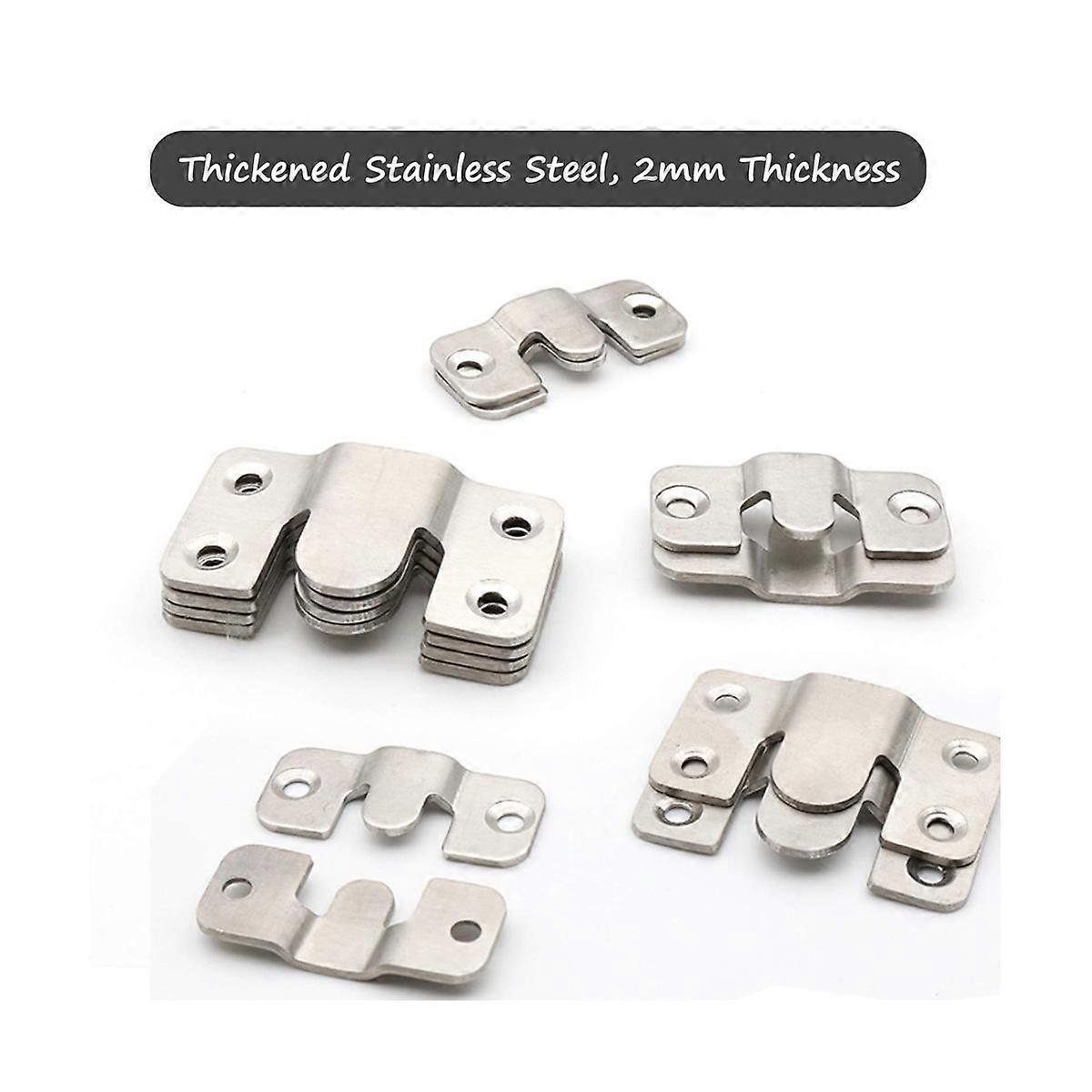 20Pcs Art Painting Interlocking Hook Wall Photo Frame Z Clip Stainless ...