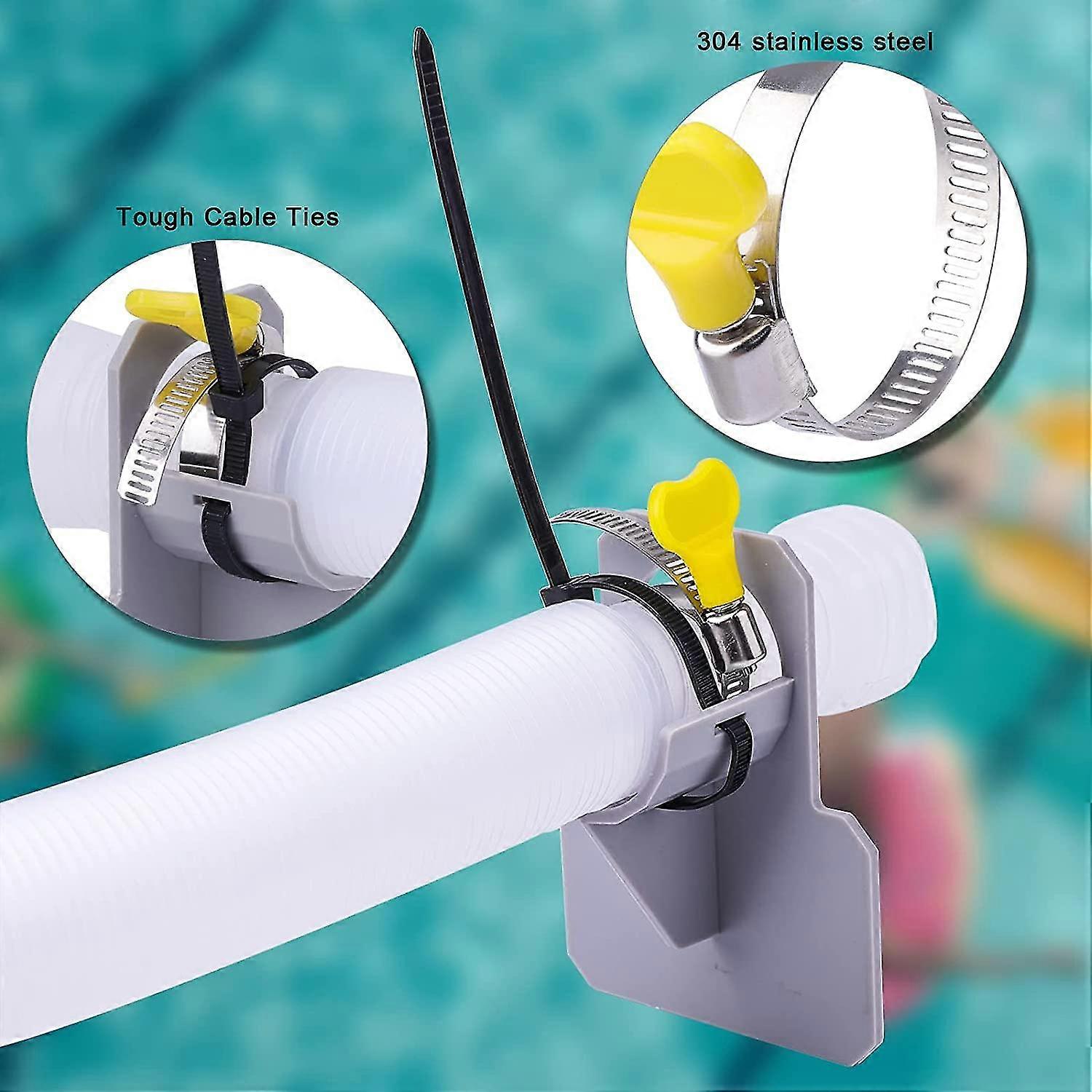 Swimming Pool Pipe Holders, Hose Support Brackets Swimming Pool Pipe ...