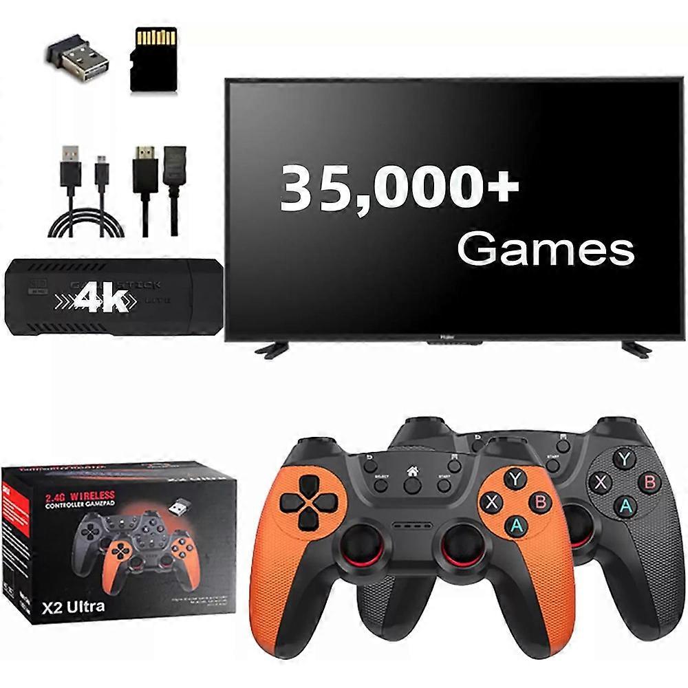 X2 Ultra Game Stick 4k,Retro Game Stick with Built-in 21 Emulators ...
