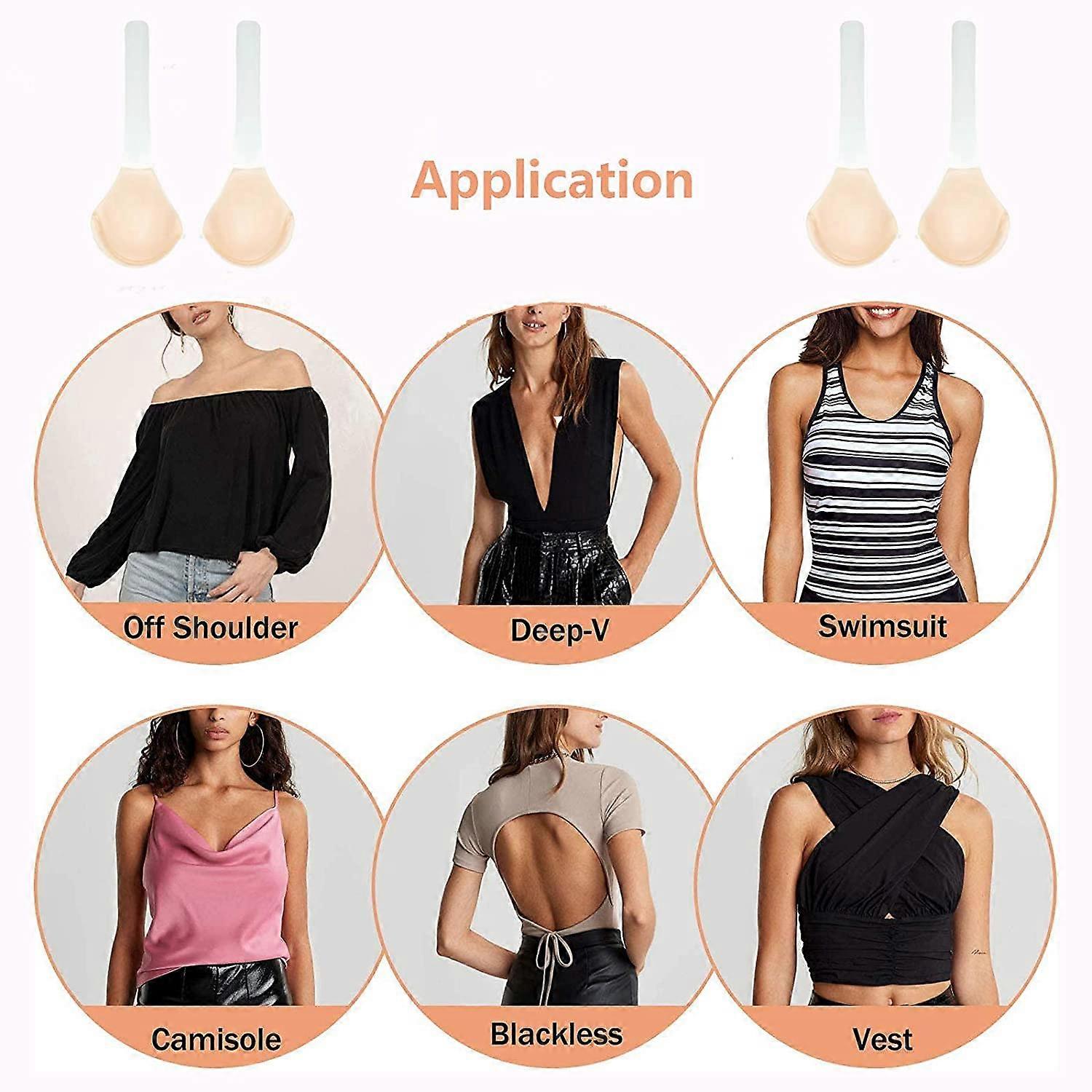 Invisible Bra for Large Breast, Conceal Lift Bra, Adhesive Lift ...