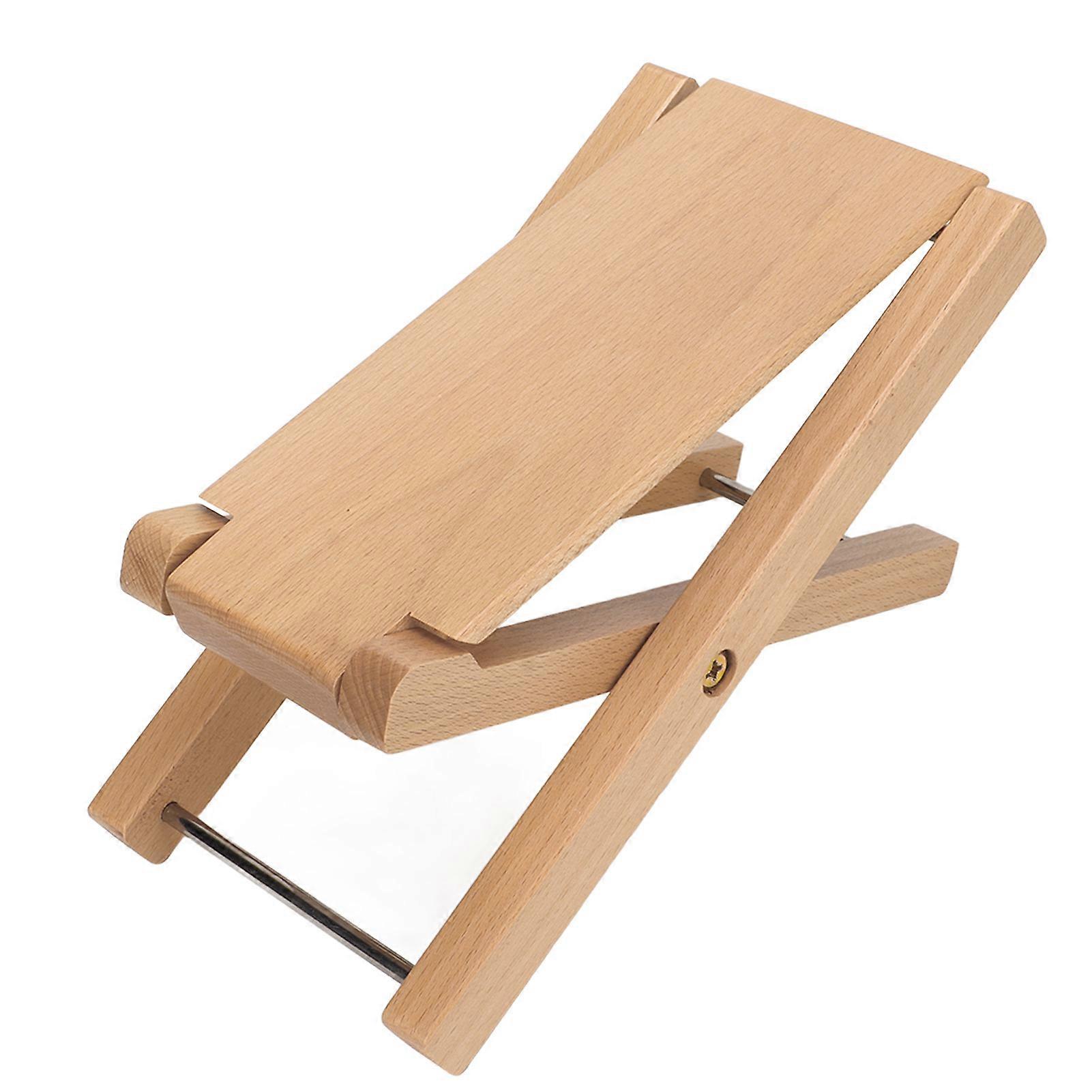 Guitar Foot Rest Sturdy Wood Elegant Style 3 Adjustable Height Foldable ...