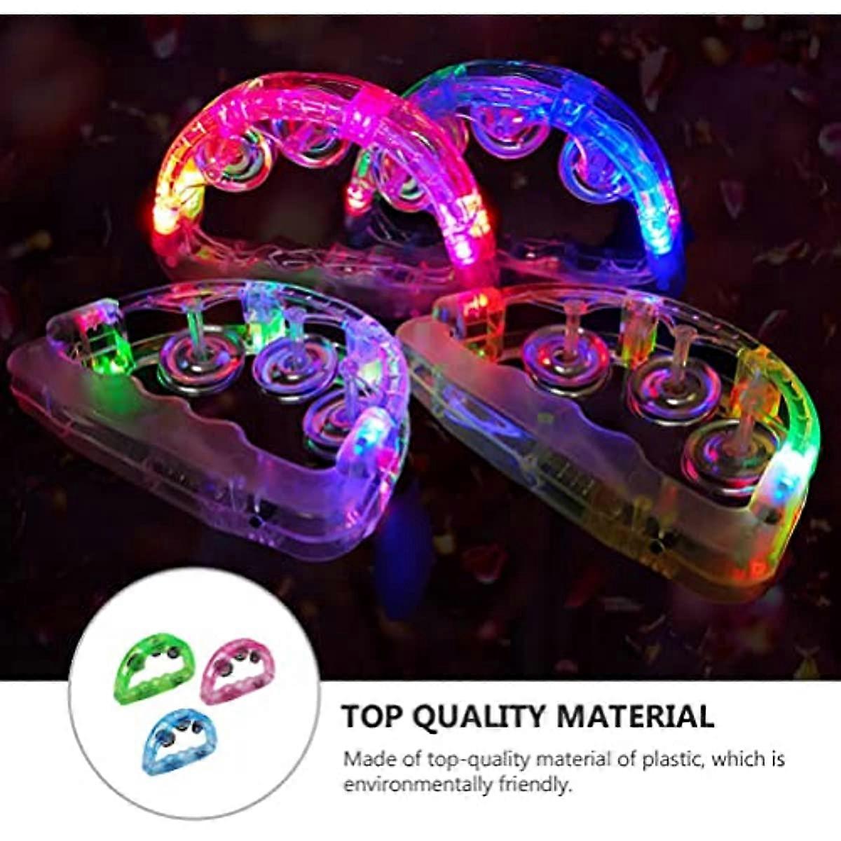 Accessorio Karaoke 4 Tamburelli Luminosi LED - Strumenti Musicali Con ...