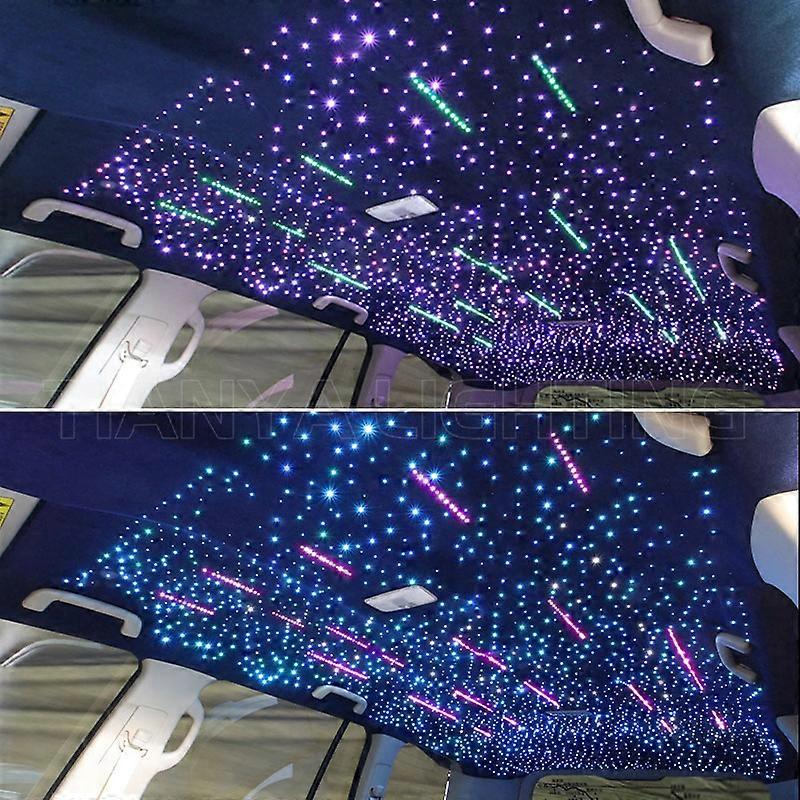 Colorful Meteor 9W 12Holes Car Starry Sky light RGBW Optic Fiber Lights ...