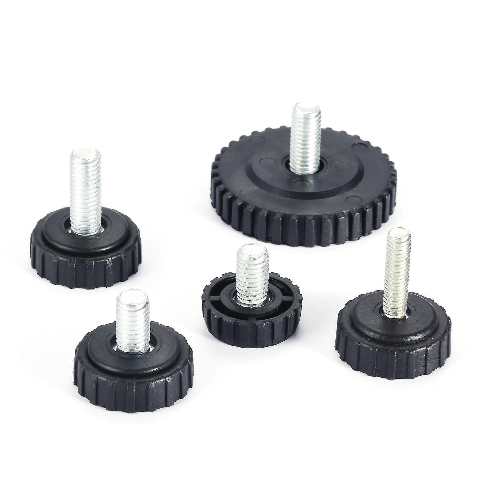 10 Pcs M6 M8 Screw on Furniture Glide Leveling Foot Adjustable Diameter ...
