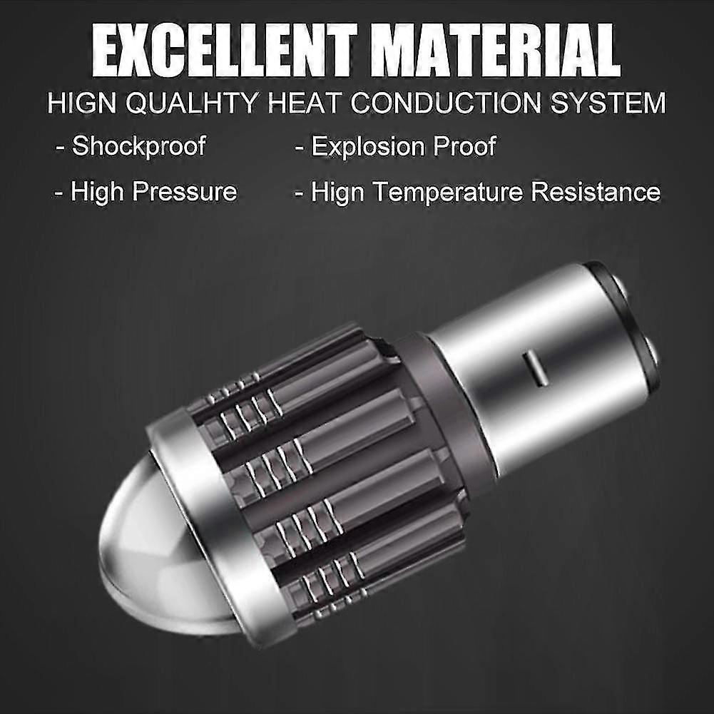 BA20D H6 S2 S1 LED Motorcycle Headlight Spot Light Bulb Hi/Lo Motorbike ...