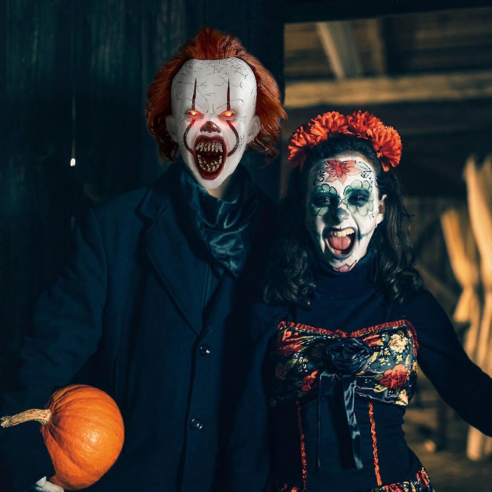Scary It Pennywise Creepy Clown Mask Clown Mask For Cosplay Decoration ...