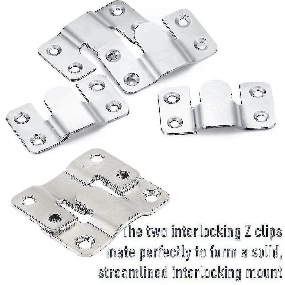 10pcs Flush Mount Bracket Concealed Mount Bracket Interlocking Hang ...