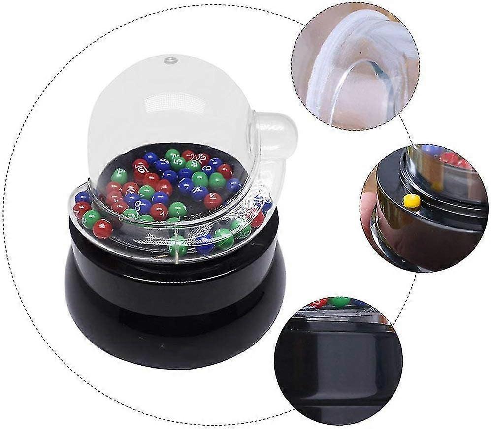 Electric Shake Lucky Ball Machine Mini Lottery Machine Portable Bingo ...