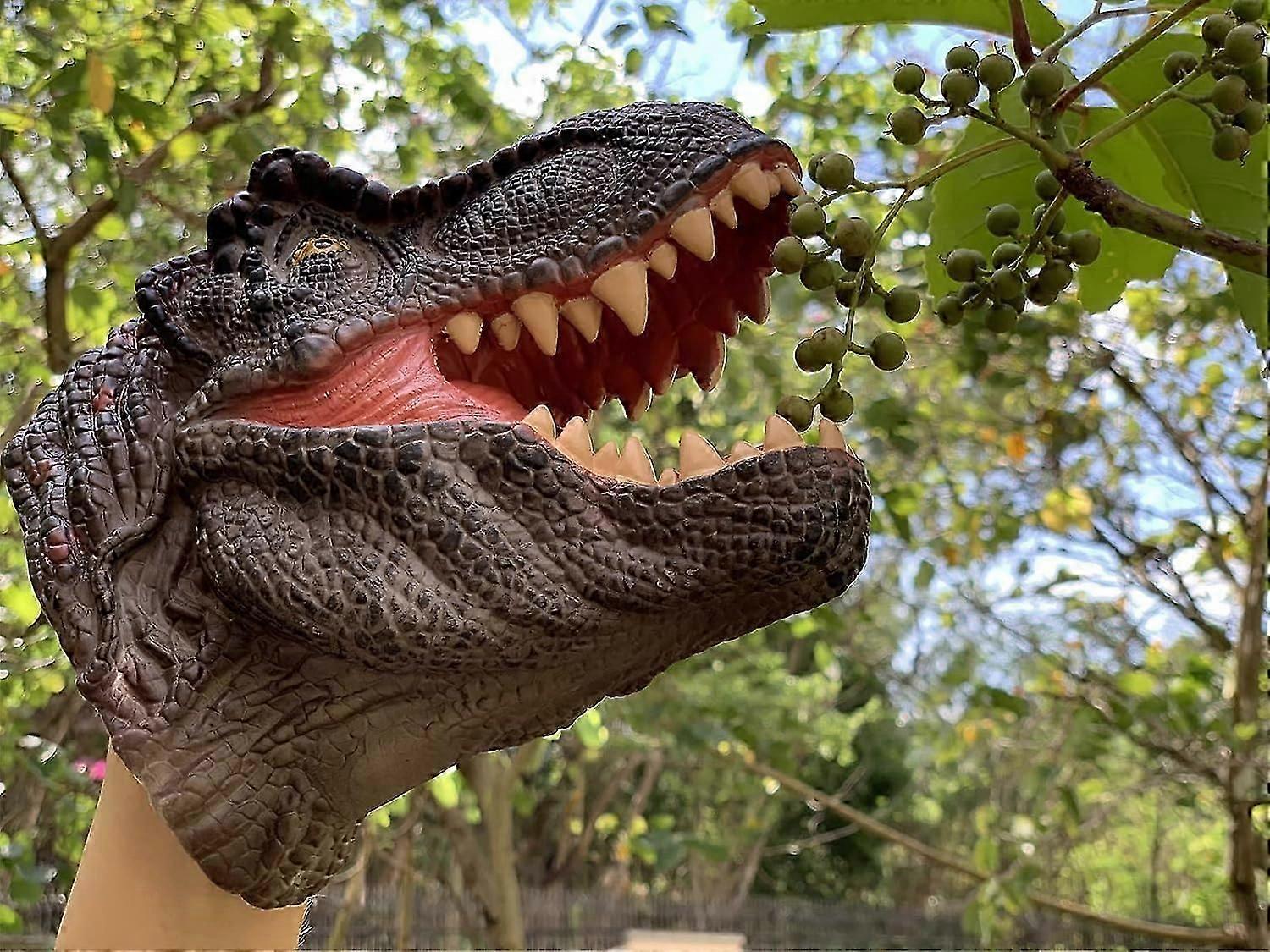 Dinosaur Toys Tyrannosaurus Rex Hand Puppets Large Soft Rubber T-rex ...