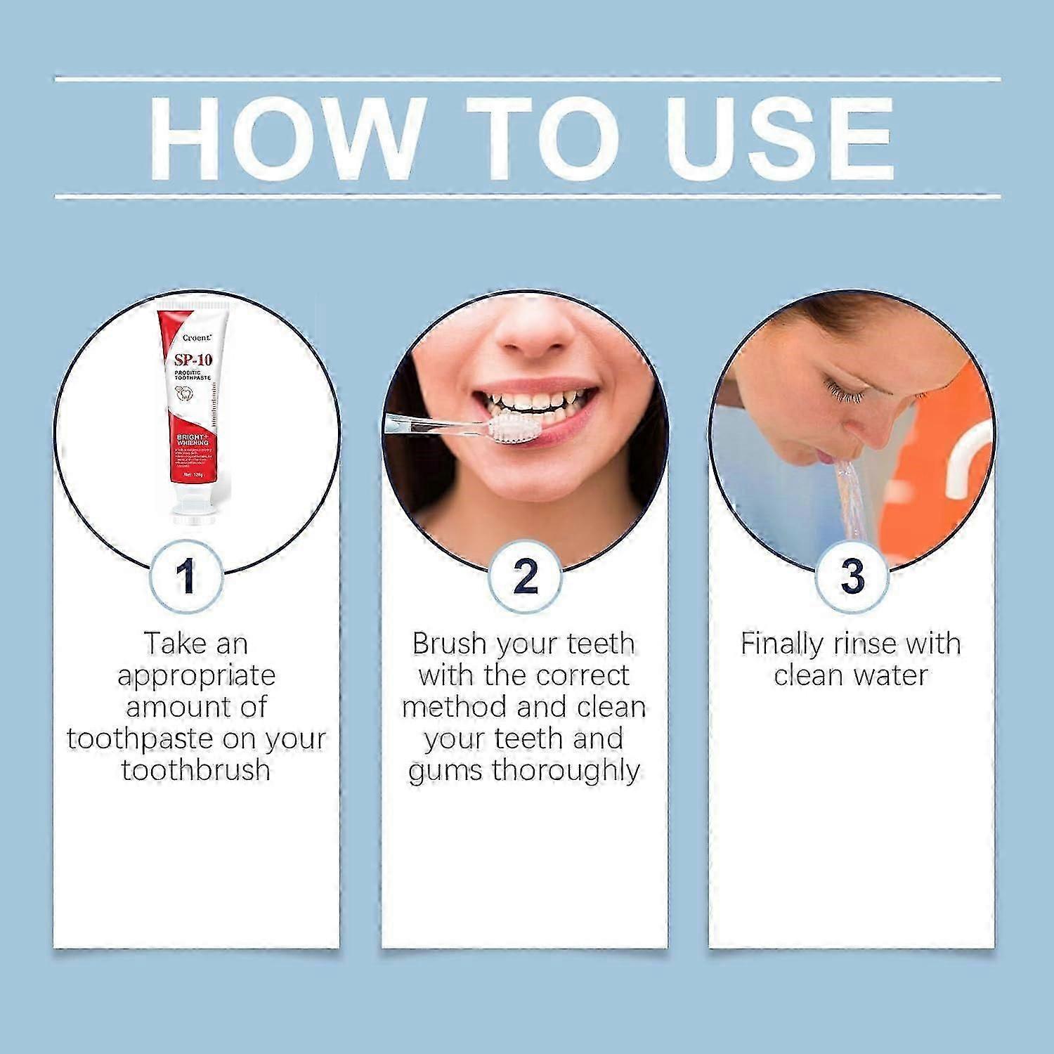 Sp-10 Ultra Whitening Toothpaste, Sp-10 Probiotics Whitening Toothpaste ...