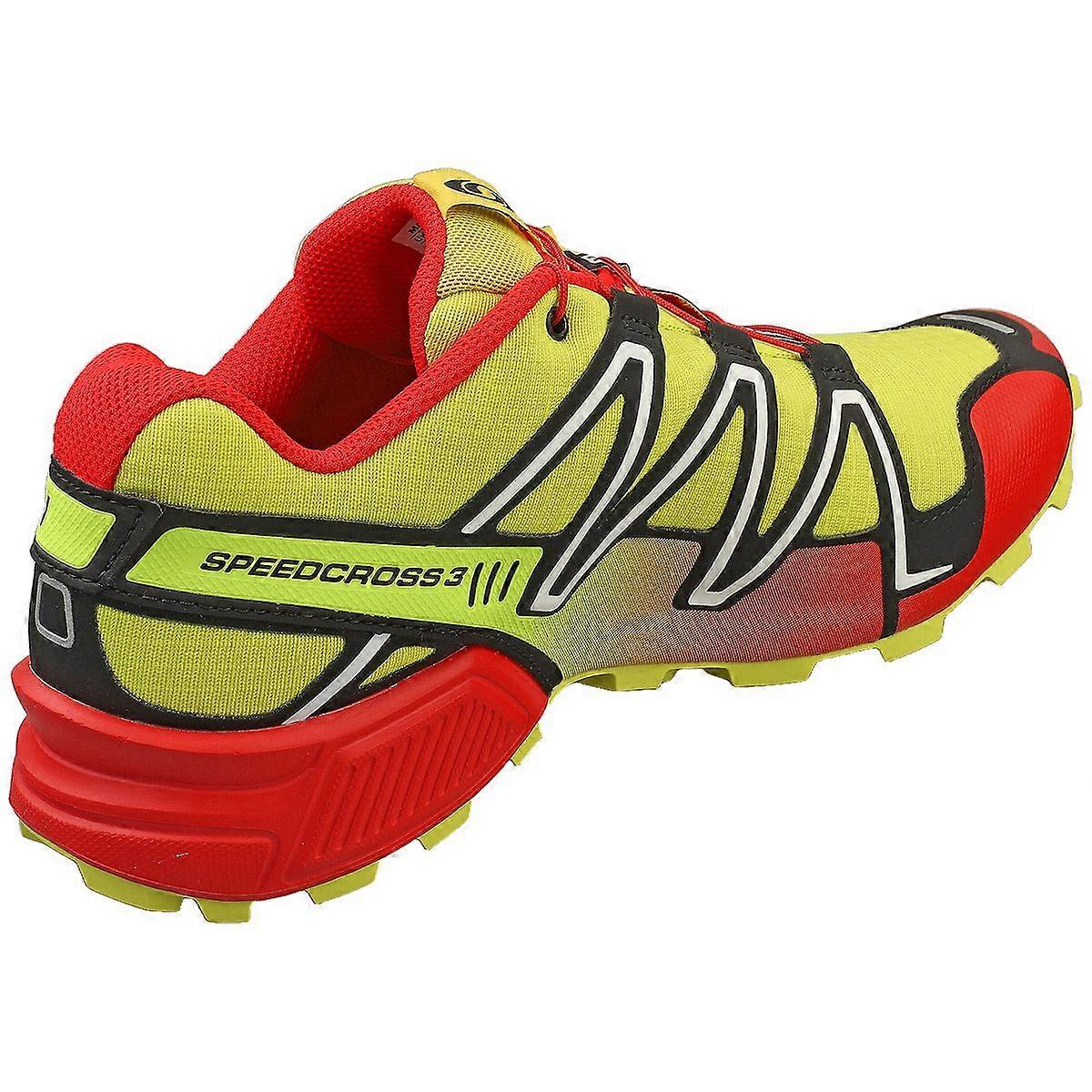 Salomon Speedcross 3 Unisex Running Trainers in Yellow Red | Fruugo AU