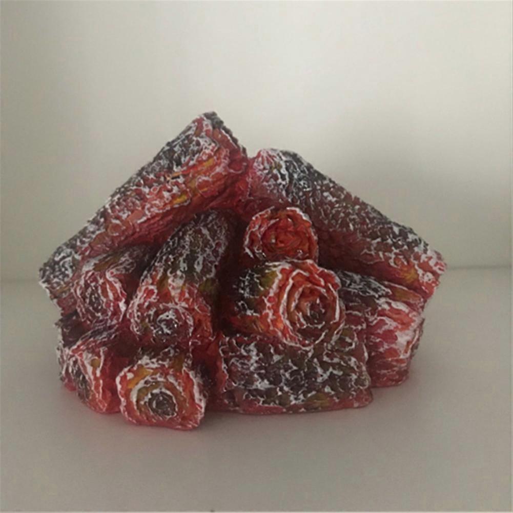 Charcoal Led Lamp Artificial Led Fireplace Realistic Wood Wood Glowing ...