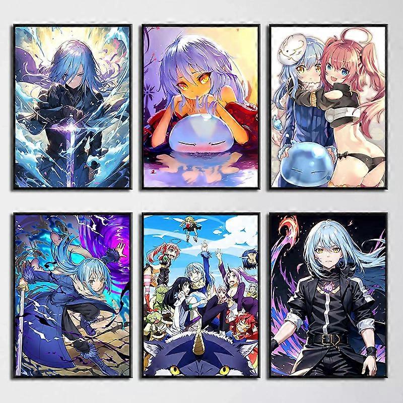 Rimuru Tempest Slime Anime Character Posters Prints Canvas Painting ...