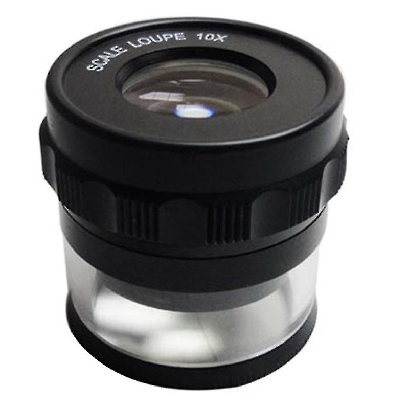 10x Stand Measuring Magnifier Scale Loupe Magnifying Glass 10x With ...