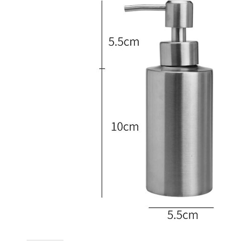 Soap Dispenser Liquid Lotion 304 Stainless Steel Spring Loaded Pump ...