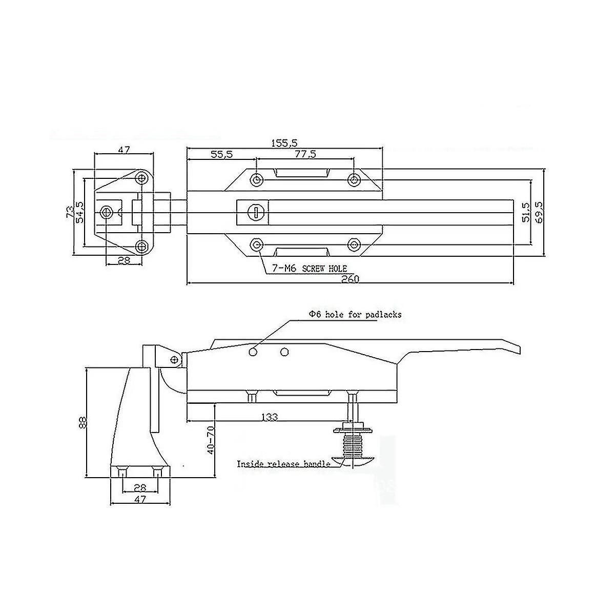 Cooler Door Latch Kit, Safety Freezer Door Latch Handle Set, With ...