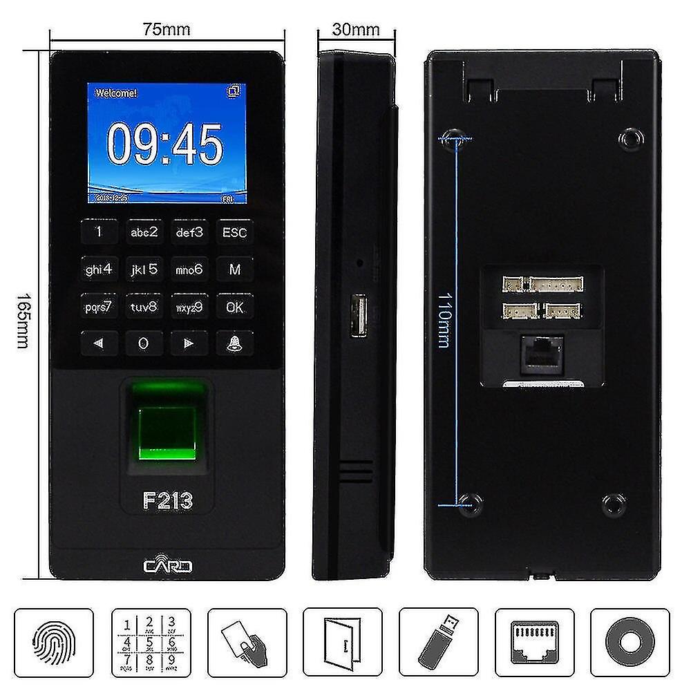 Fingerprint Door Access Control System Software Rfid Keypad Tcp/ip/usb Biometric Time Clock ...