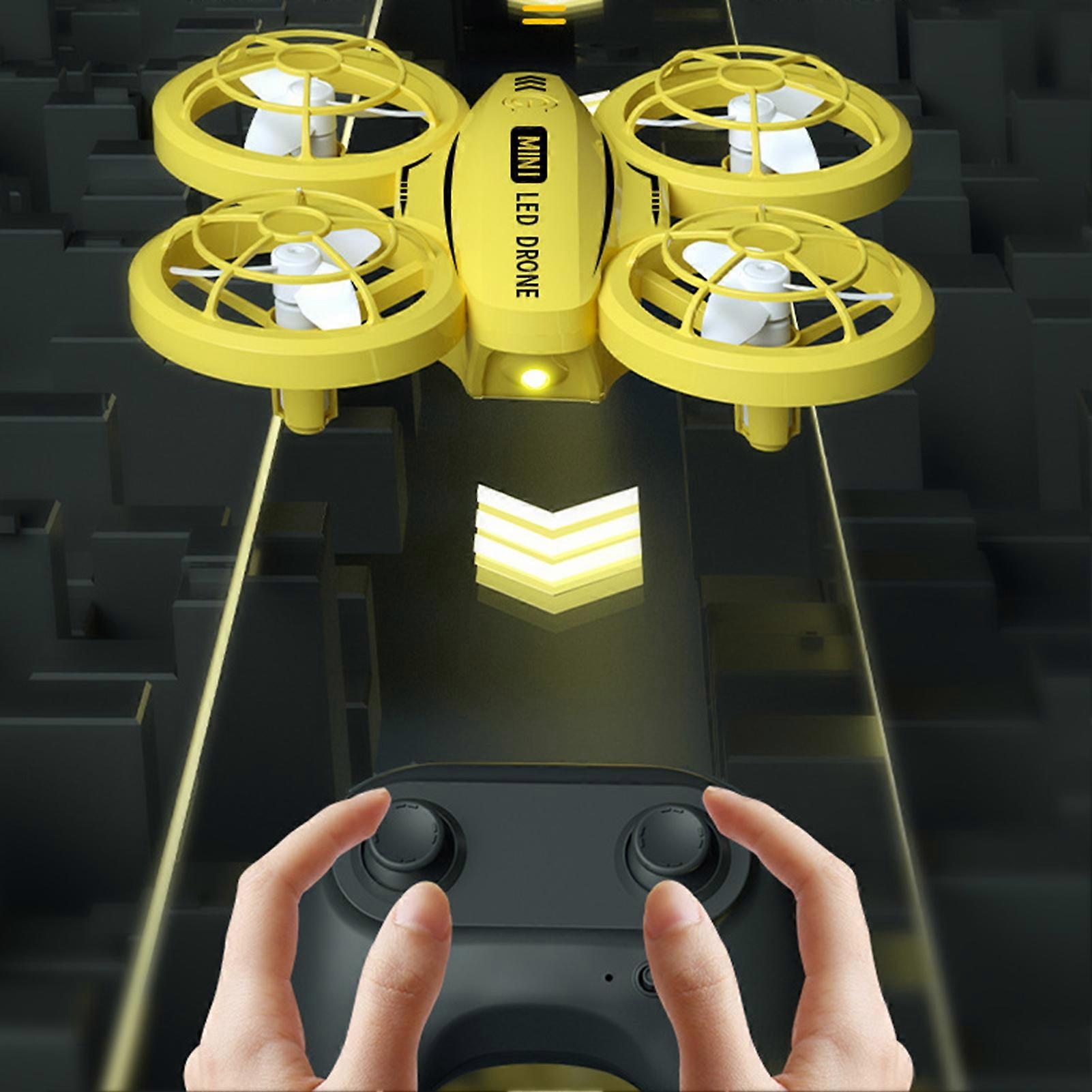 Mini Drone Remote Control Colorful LED Quadcopter 360° Flip Children ...