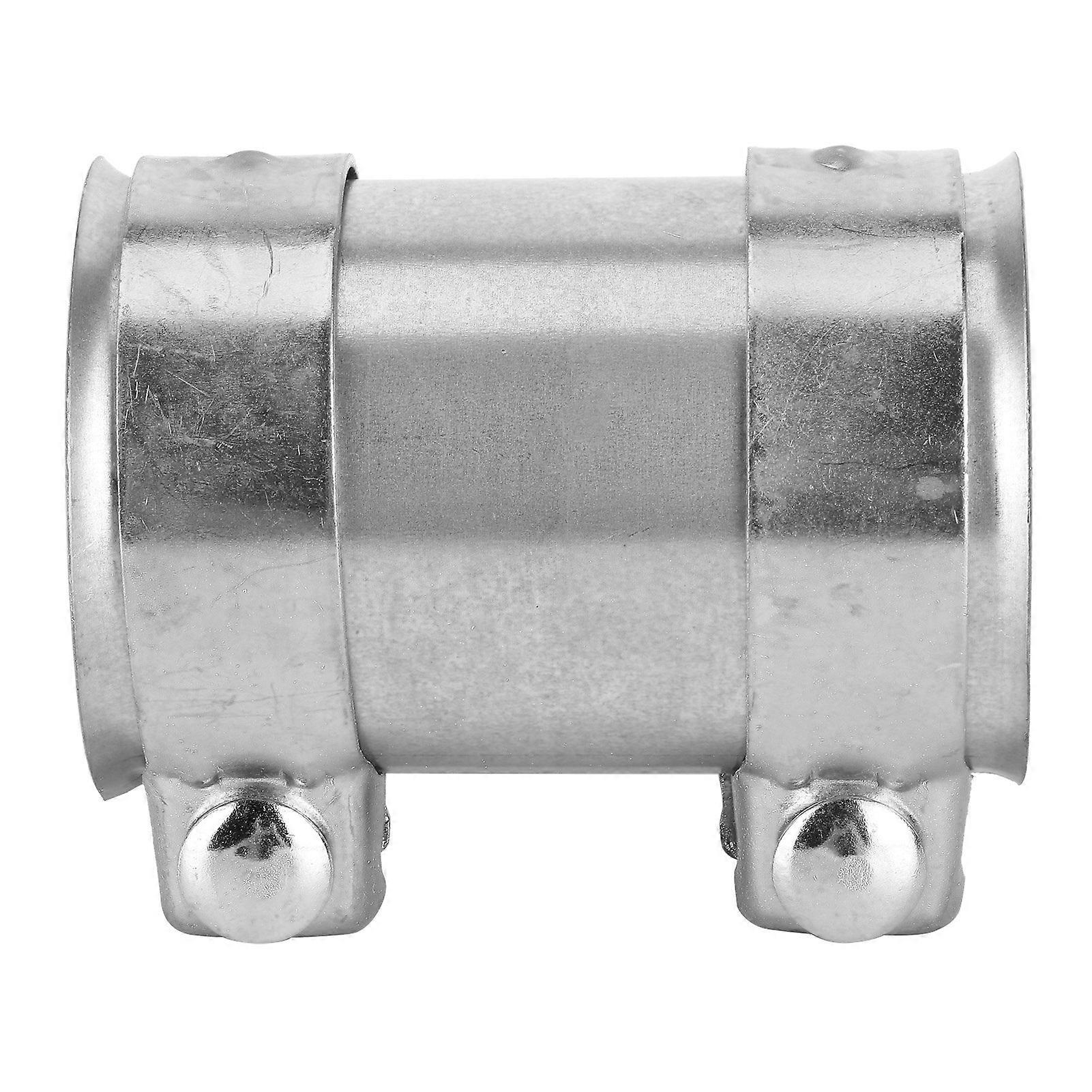 3in 76mm Exhaust Pipe Connector Double Clamp Joiner Galvanized Steel ...