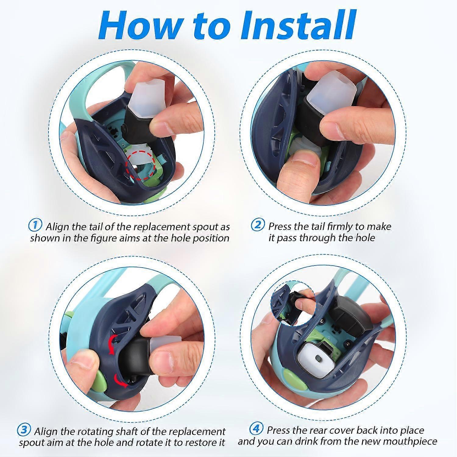 3pcs Lid Spout Replacement for Contigo, BPA Lid Parts Replacement with ...