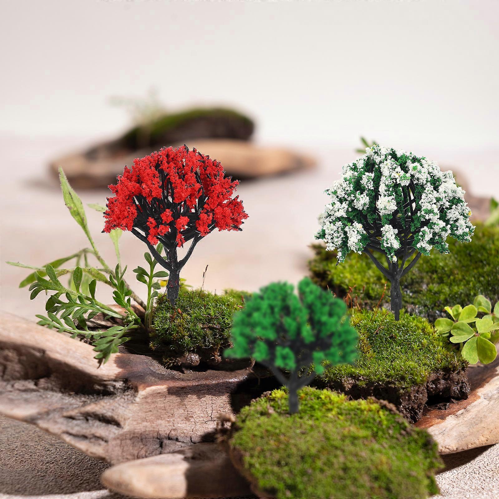 15pcs Model Trees Mini Trees Realistic Tree Figurines Architecture ...