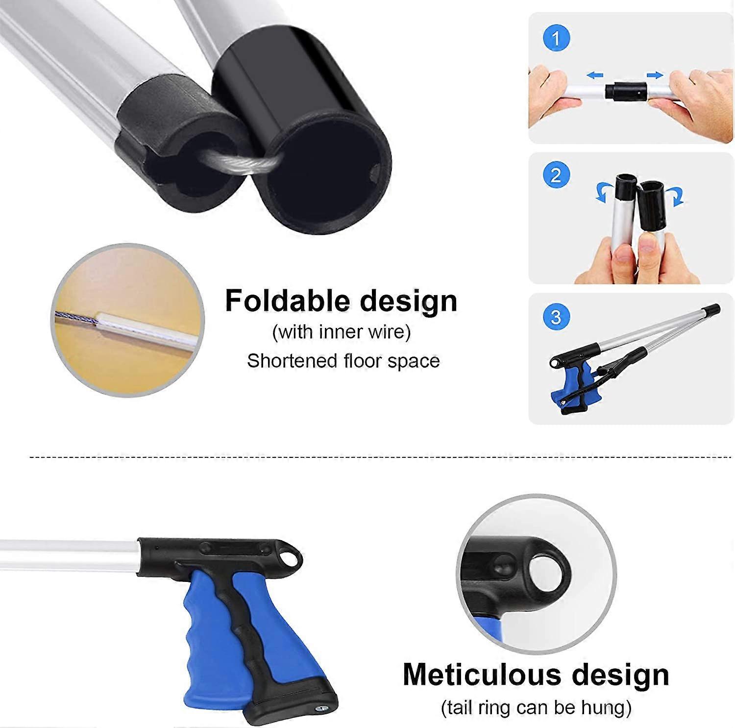 Fong Gripper, 82 cm foldable aluminum gripper with rotating rubber ...