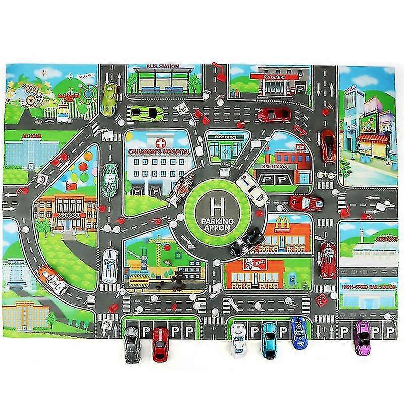 Road Mat Children Traffic Car Map Boy Girls Educational Toy Road Carpet ...
