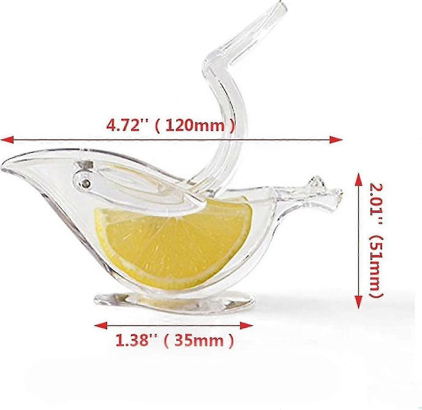 Manual Lemon Squeezer, Bird Lemon Juicer Ergonomic Design, Portable Acrylic Manual Lemon Slice ...